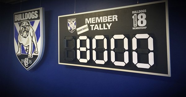 8000 Members Born & Bred in 2015 | Bulldogs