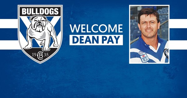 Bulldogs appoint Dean Pay as Head Coach | Bulldogs