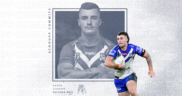 Aaron Schoupp re-signs with the Bulldogs for a further three years ...
